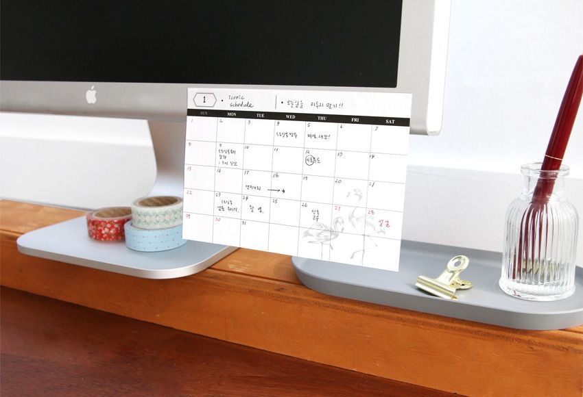 MochiThings: Basic Monthly Schedule Sticky Note