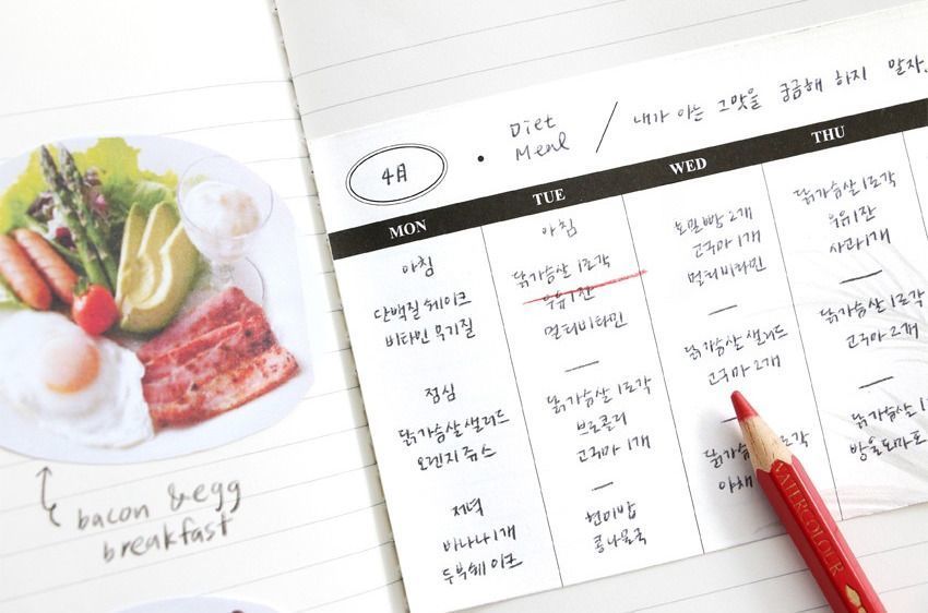 MochiThings: Basic Weekly Schedule Sticky Note