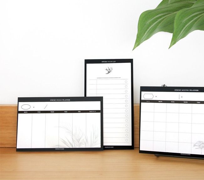 MochiThings: Basic Weekly Schedule Sticky Note