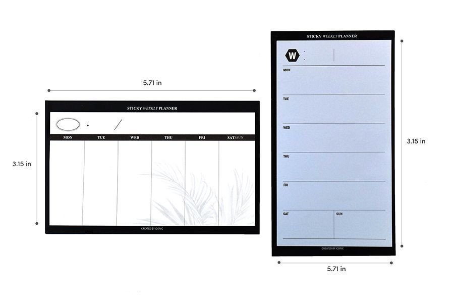 MochiThings: Basic Weekly Schedule Sticky Note