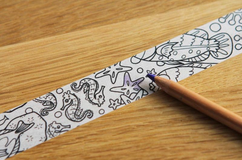 MochiThings: Coloring Washi Tape