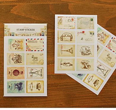 MochiThings: Antique Stamp Sticker Set v1