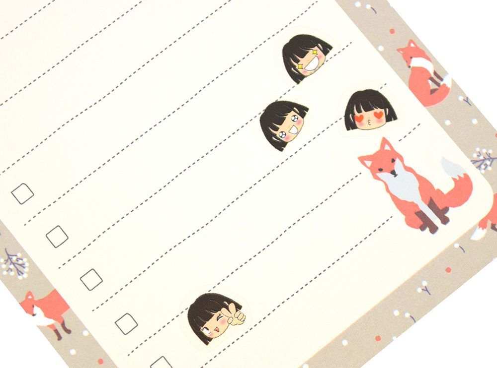 MochiThings: Short Hair Girl Emoticon Sticker