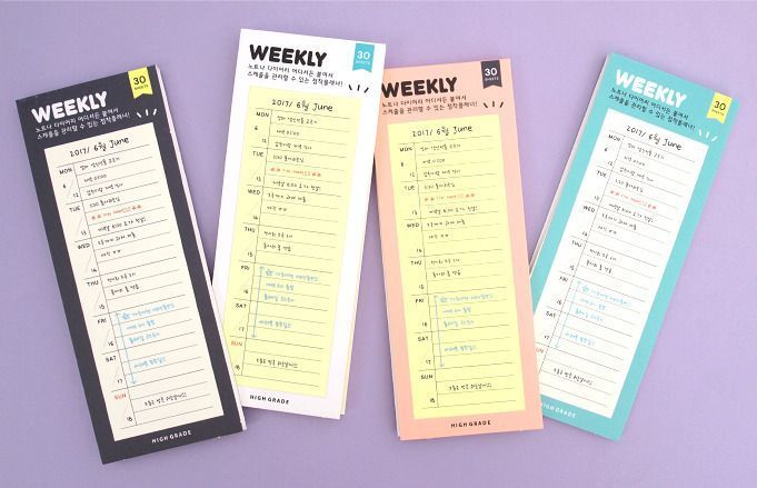 MochiThings: Long Schedule Sticky Note