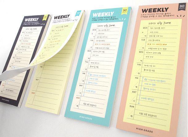 MochiThings: Long Schedule Sticky Note