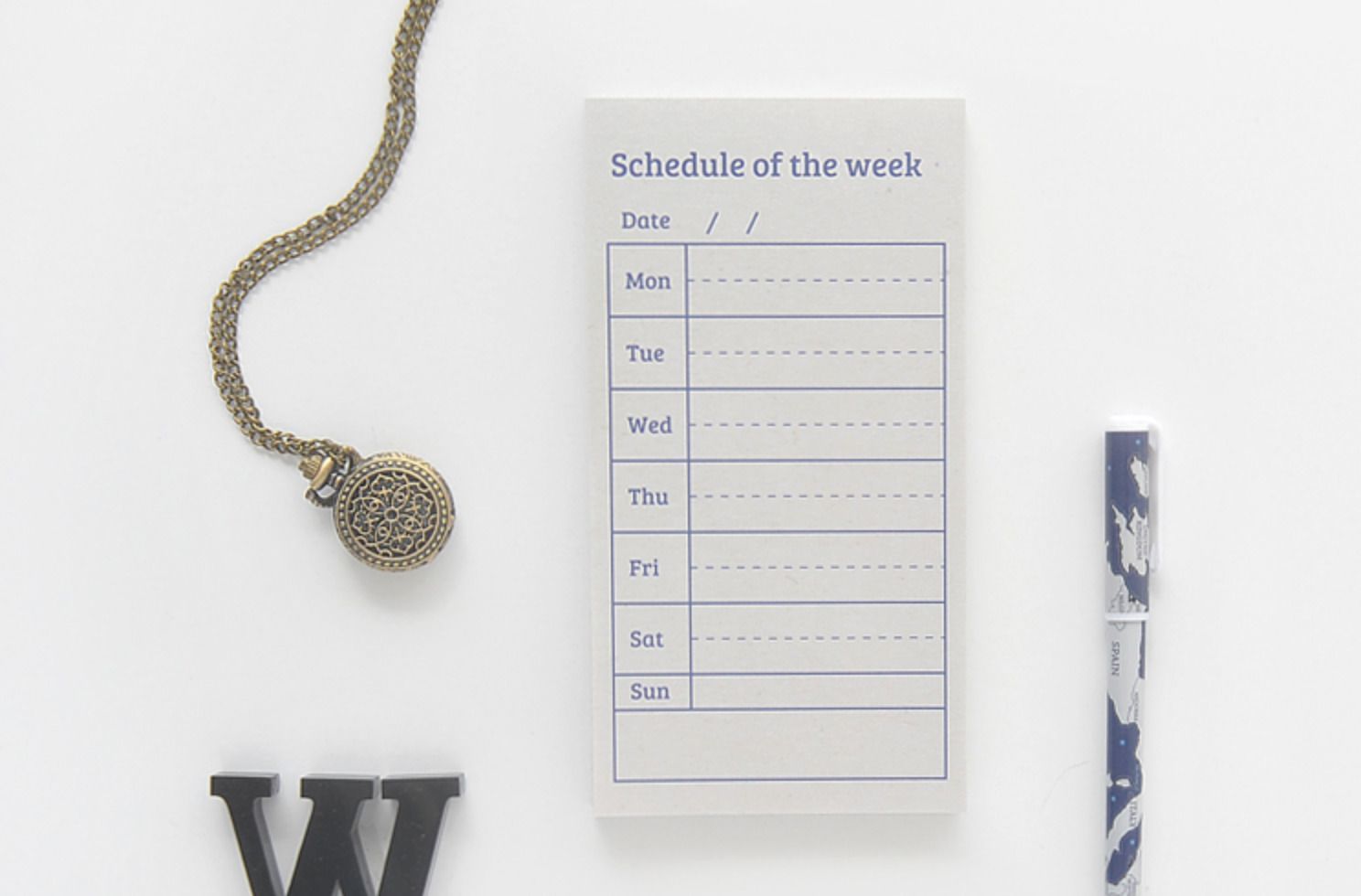 MochiThings: Vintage Schedule Notepad