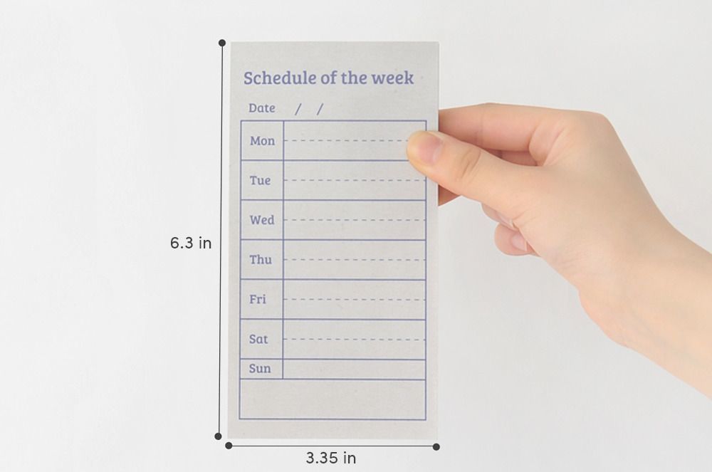 MochiThings: Vintage Schedule Notepad