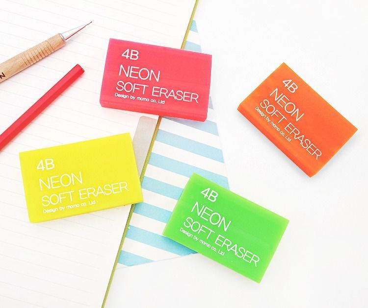 MochiThings: Neon Eraser Set