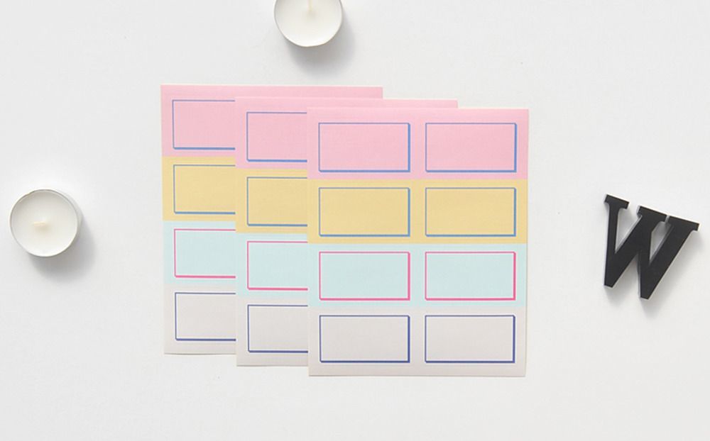 MochiThings: Retro Color Label Sticker Set
