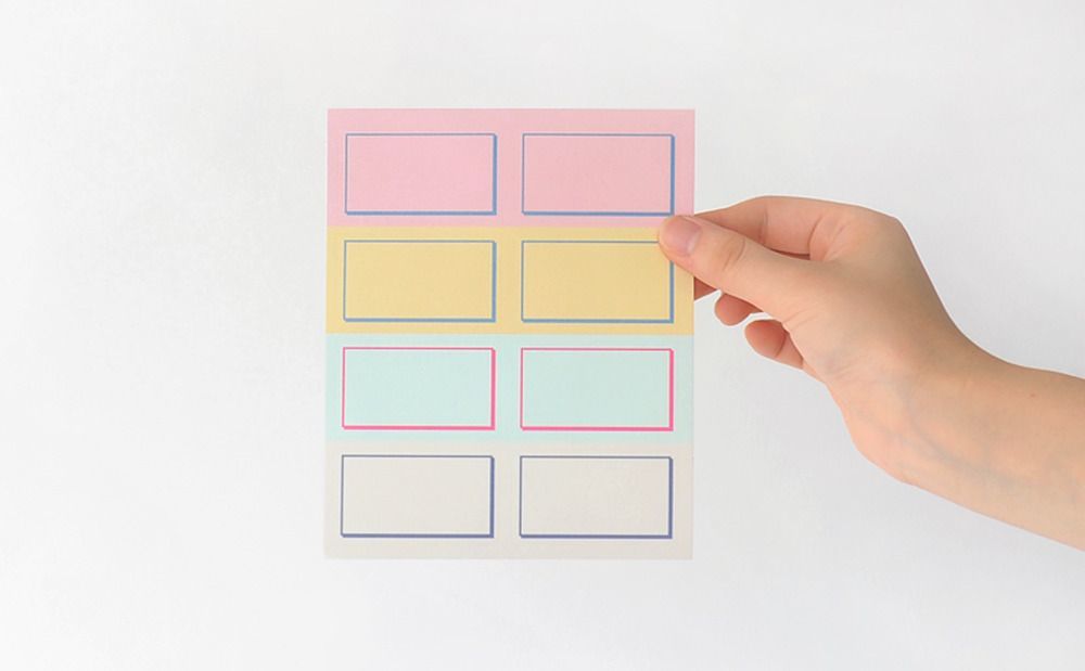 MochiThings: Retro Color Label Sticker Set