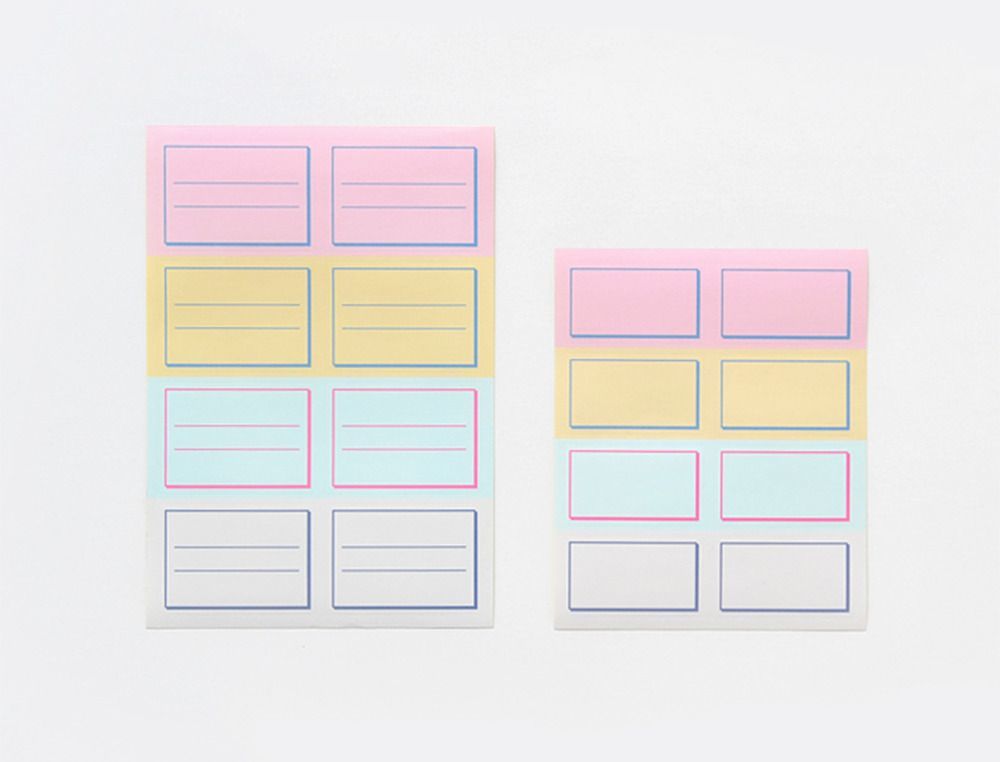 MochiThings: Retro Color Label Sticker Set