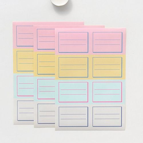 MochiThings: Retro Color Label Sticker Set