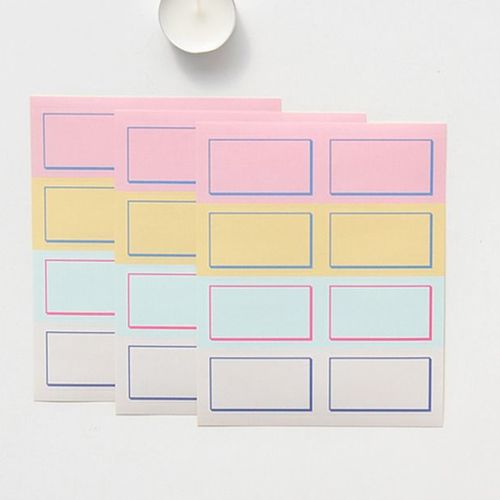 MochiThings: Retro Color Label Sticker Set
