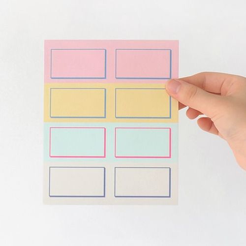 MochiThings: Retro Color Label Sticker Set