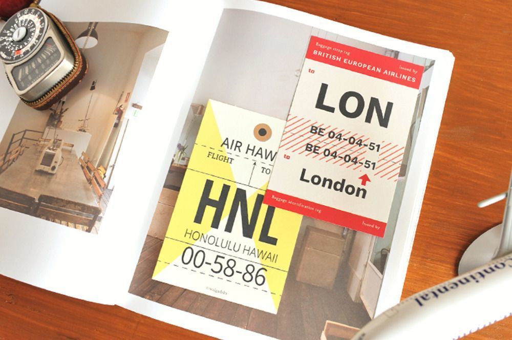 MochiThings: Airline Tag Postcard Set