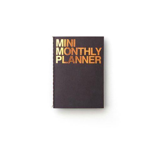 MochiThings: Black Mini Monthly Planner