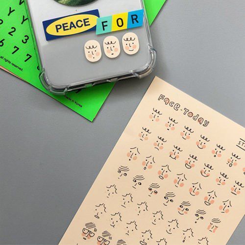 MochiThings: Face Mood Sticker Set