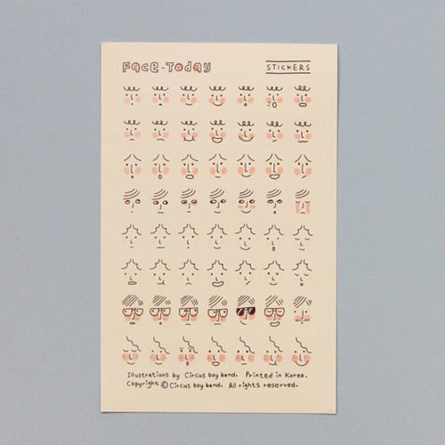 MochiThings: Face Mood Sticker Set