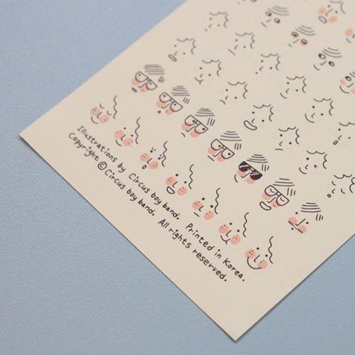 MochiThings: Face Mood Sticker Set