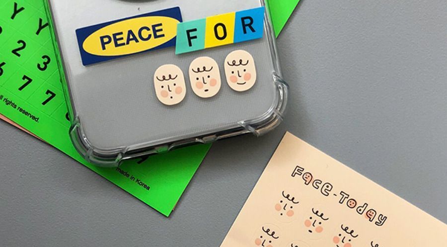 MochiThings: Face Mood Sticker Set
