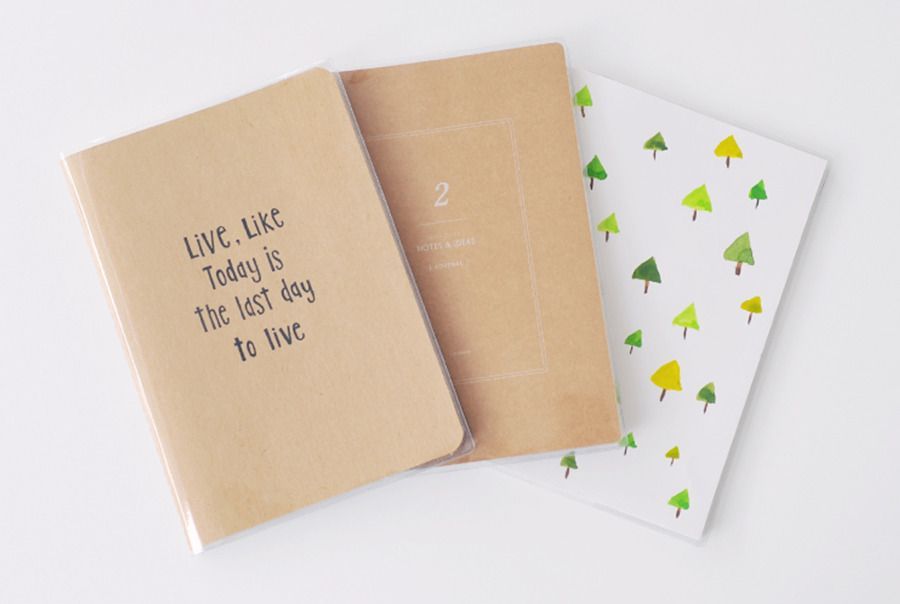 MochiThings: 3pcs Monolike Notebook PVC Cover Set