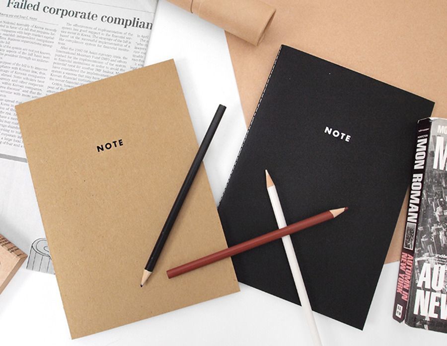 MochiThings: Basic Stitched Plain Notebook