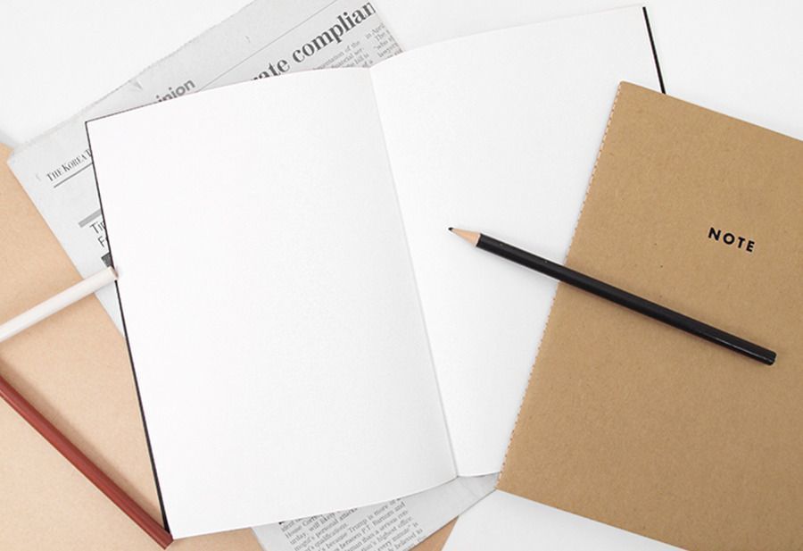 MochiThings: Basic Stitched Plain Notebook