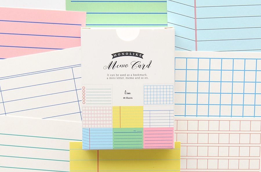 MochiThings: 48pcs Lined Memo Card Set