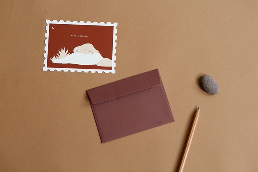 MochiThings: Stamp Message Card