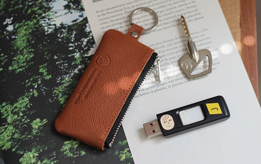 MochiThings: Genuine Leather Mini Pocket Key Ring