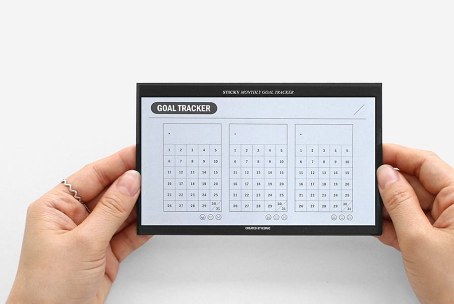 MochiThings: Monthly Goal Tracking Sticky Note