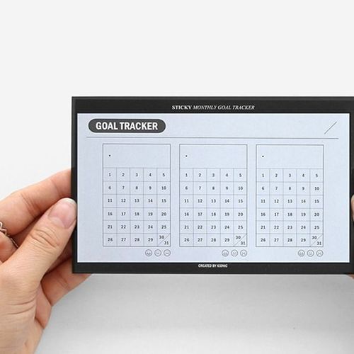 MochiThings: Monthly Goal Tracking Sticky Note