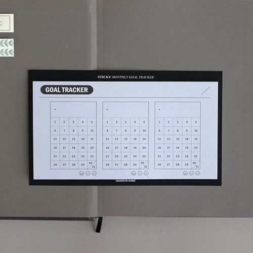 MochiThings: Monthly Goal Tracking Sticky Note
