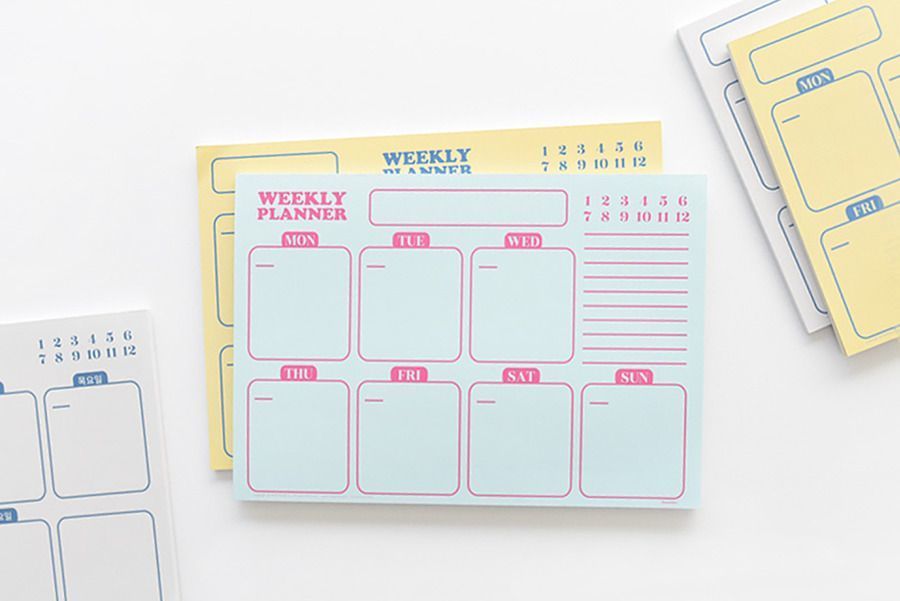 MochiThings: Retro Weekly Planner Pad