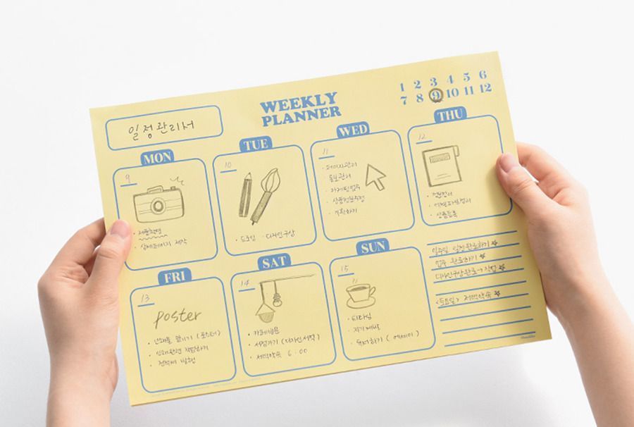 MochiThings: Retro Weekly Planner Pad