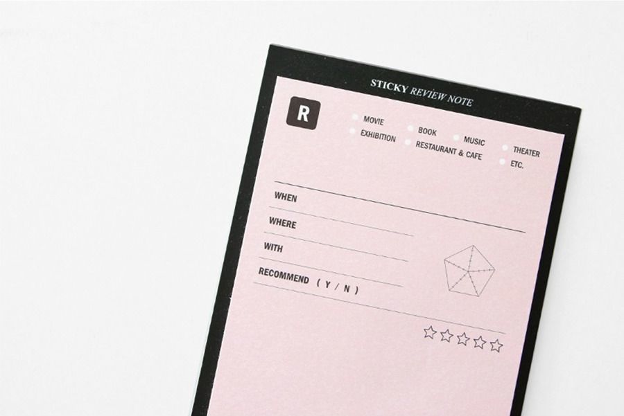 MochiThings: Review Sticky Note