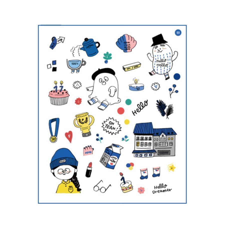 MochiThings: Pompon Drawing Sticker Set