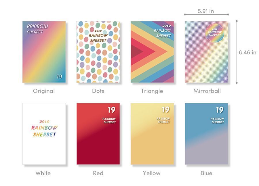 MochiThings: 2019 Rainbow Sherbet Daily Planner