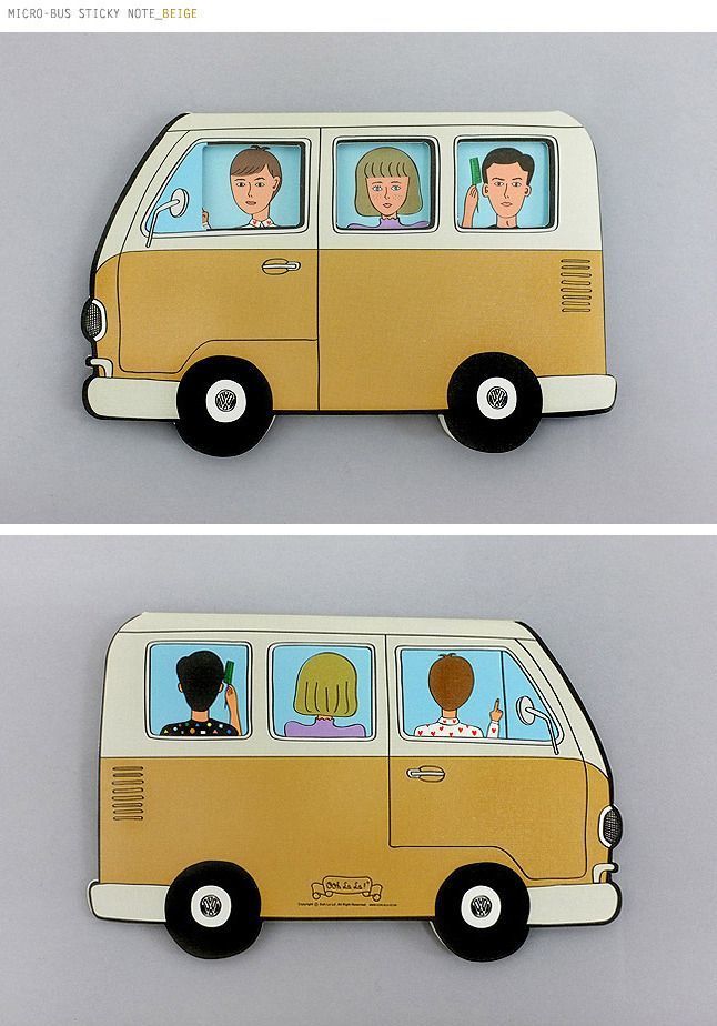 MochiThings: Microbus Sticky Note