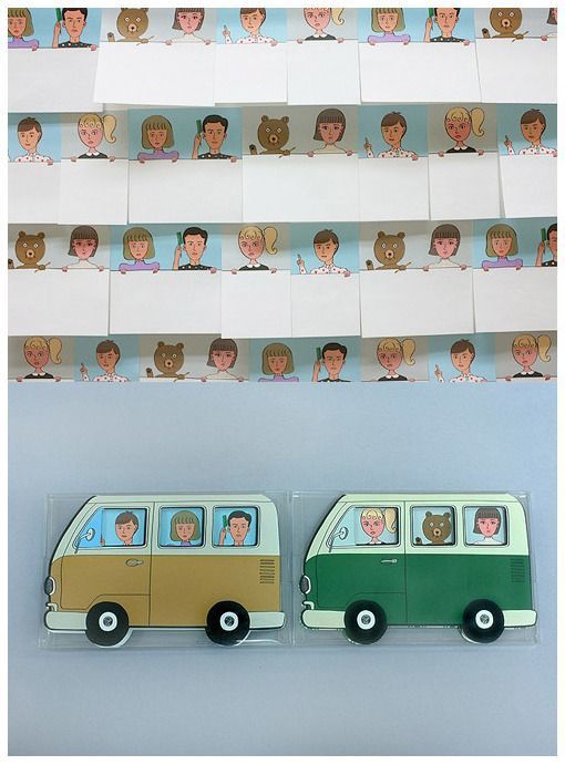 MochiThings: Microbus Sticky Note