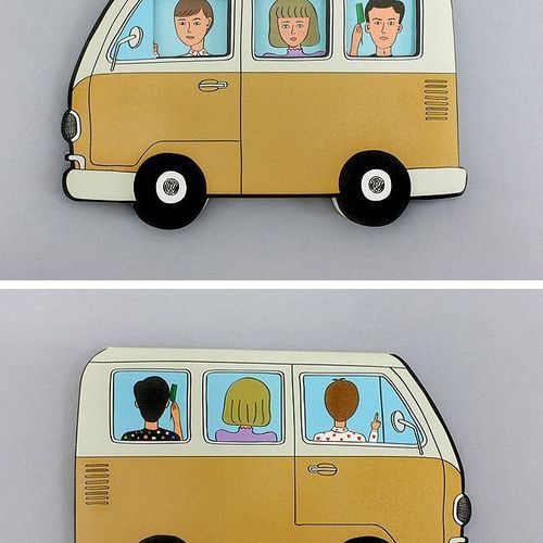 MochiThings: Microbus Sticky Note