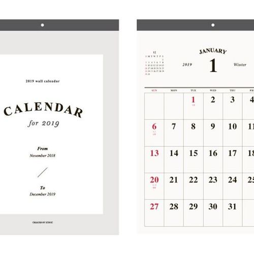MochiThings: 2019 Wall Calendar