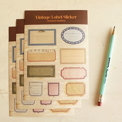 MochiThings: Vintage Label Sticker Set