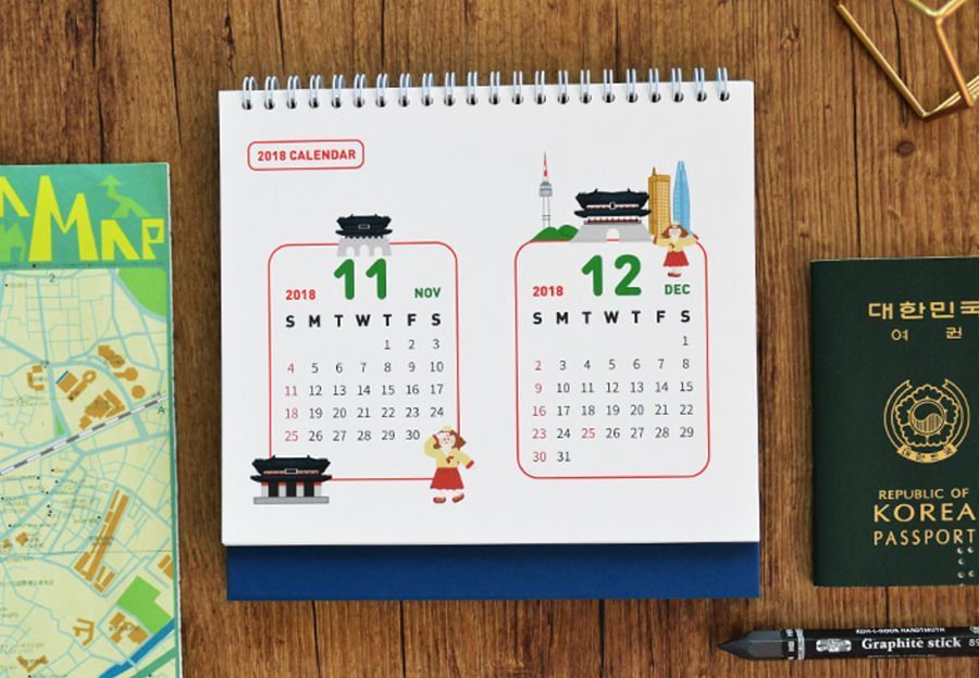 MochiThings: 2019 World Trip Calendar