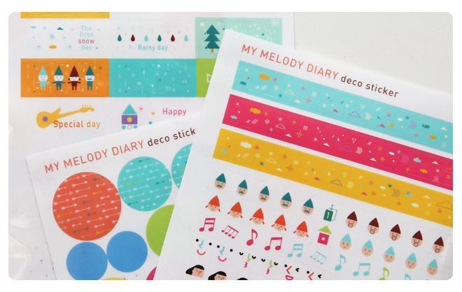 MochiThings: My Melody Deco Sticker Set