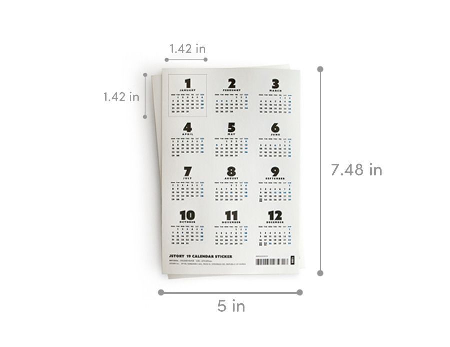 MochiThings: 2019 Calendar Sticker