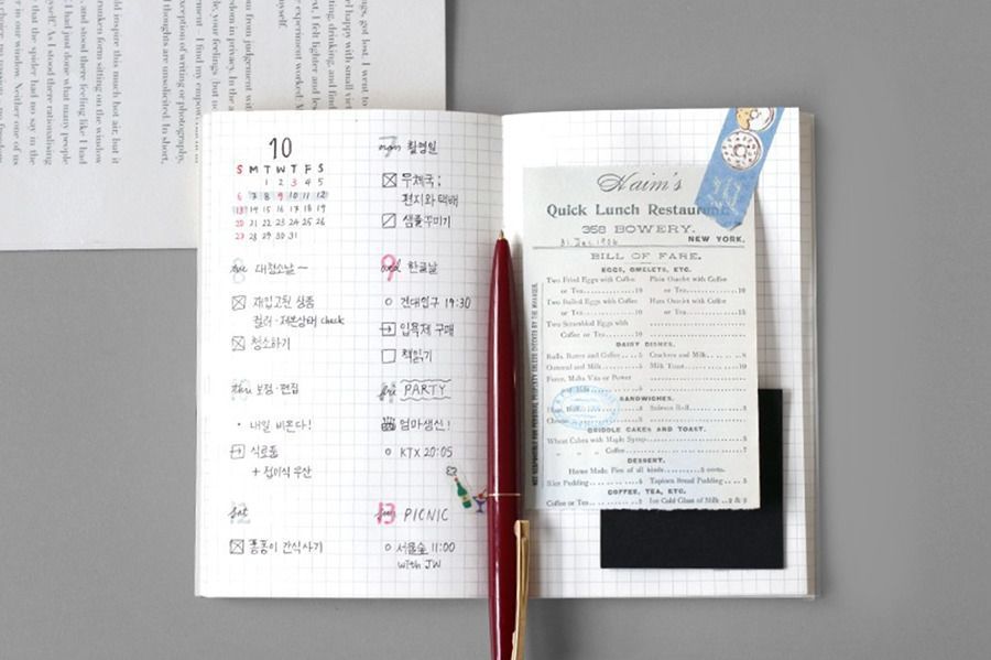 MochiThings: Moments Grid Pocket Notebook