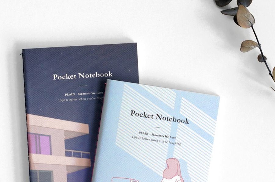 MochiThings: Moments Plain Pocket Notebook