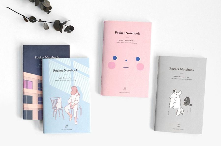 MochiThings: Moments Plain Pocket Notebook