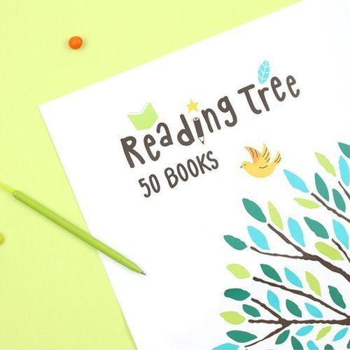 MochiThings: Large Reading Tree Goal Poster & Sticker Set